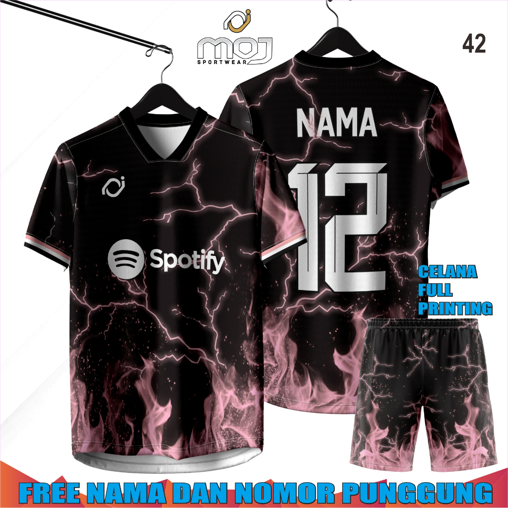 Jual Jersey Baju Bola/Bola Terbaru Full Printing Free Nama Punggung Dan ...