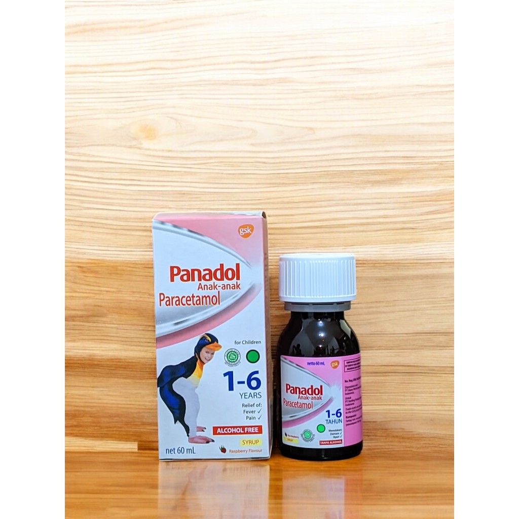 Jual Panadol paracetamol anak syrup 1-6 tahun rasa raspberry 60 ml ...