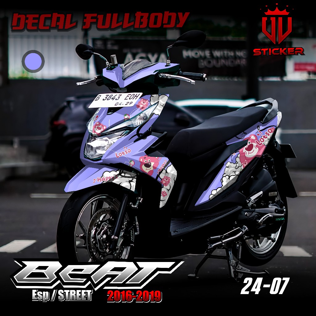 Jual Sticker Decal Full Body Honda Beat Esp Street 2016 2017 2018 2019 ...