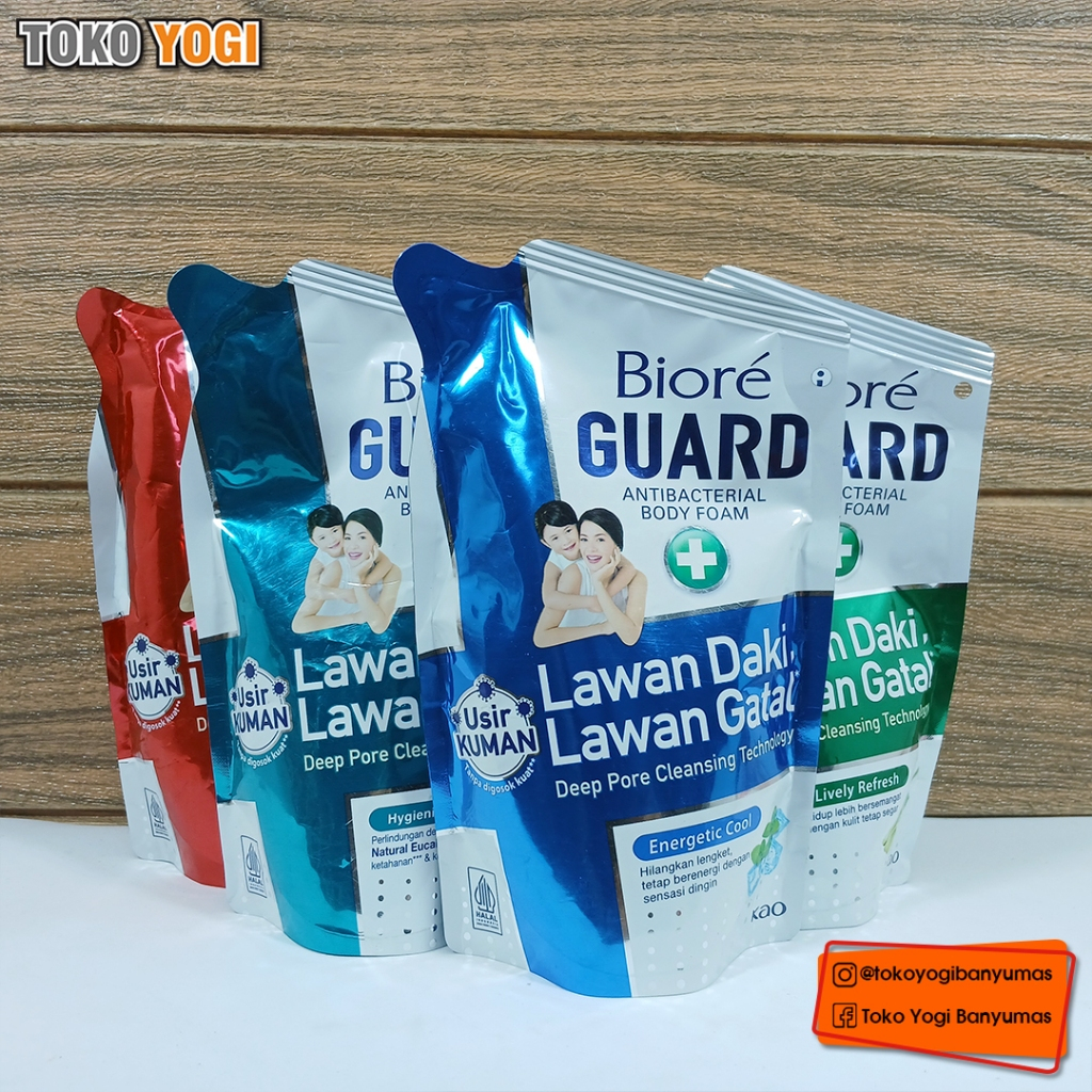 Jual BIORE GUARD ANTIBACTERIAL BODY FOAM 400ml || REFILL || SABUN CAIR | Shopee Indonesia