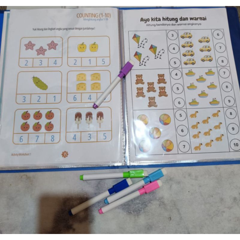 Jual Buku Aktivitas Pertamaku Worksheet Anak Pra TK 2 3 4 Tahun. Buku ...