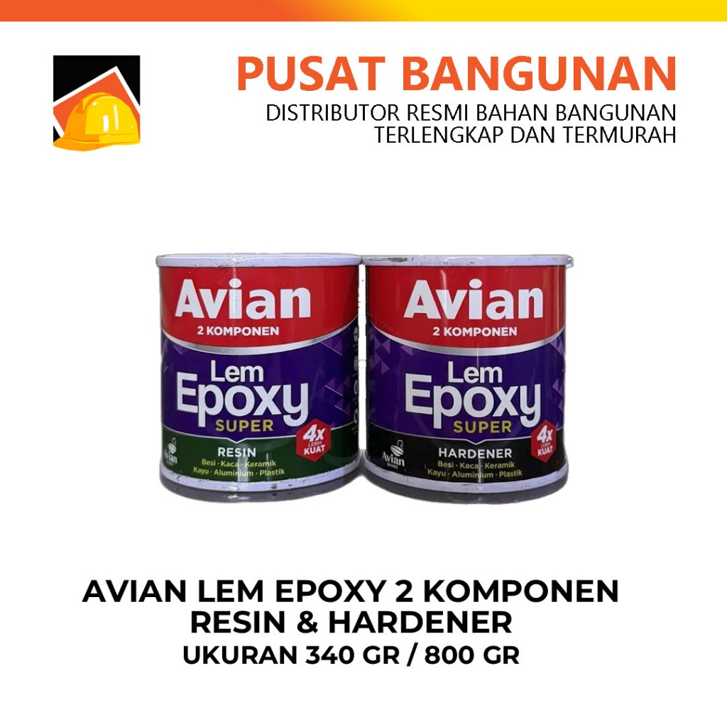 Jual Avian Lem Epoxy 200cc - 2 Komponen Resin dan Hardener- Kemasan ...