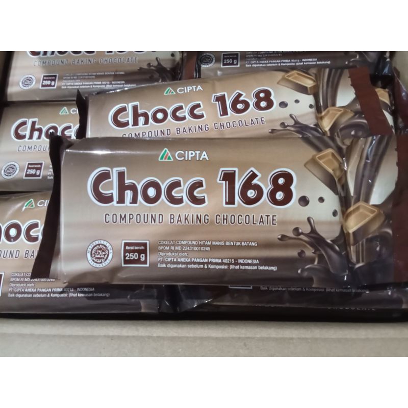 Jual Cokelat Compound Choco 168 Coklat Blok 250gram Harga Ekonomis ...