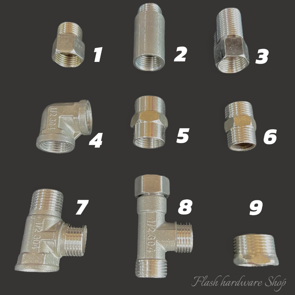 Jual Sambungan fitting hose kran keran stainles sock/keni/tee/nepel ...