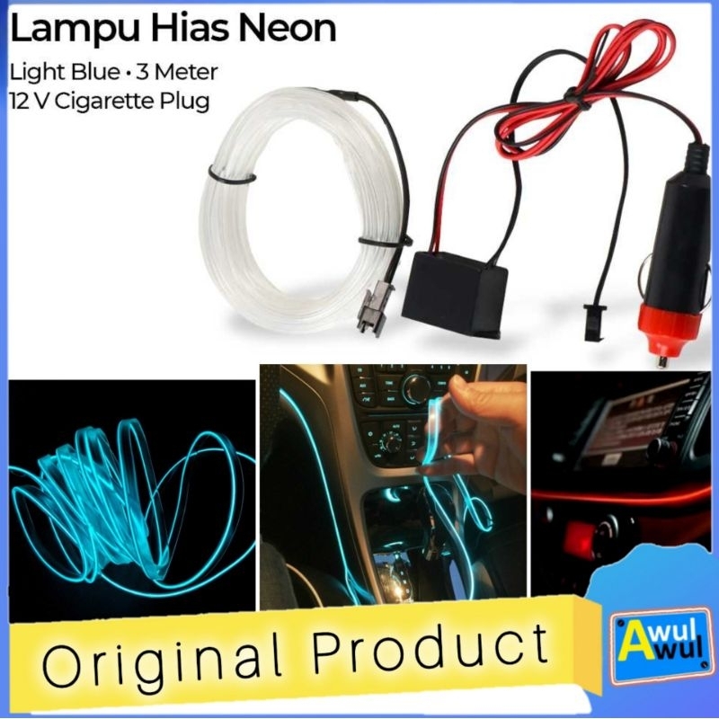 Jual Lampu LED Hias Neon Fleksibel Ambient Light iluminasi Modifikasi ...