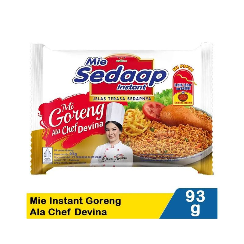 Jual mie sedap goreng ala chef devina 93g | Shopee Indonesia