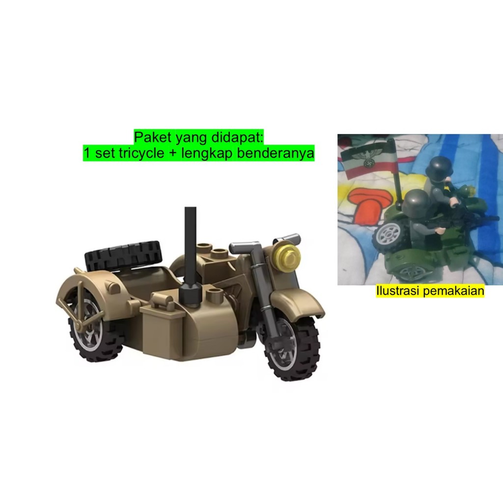 Jual Motor perang Tricycle ww2 world war 2 | Shopee Indonesia
