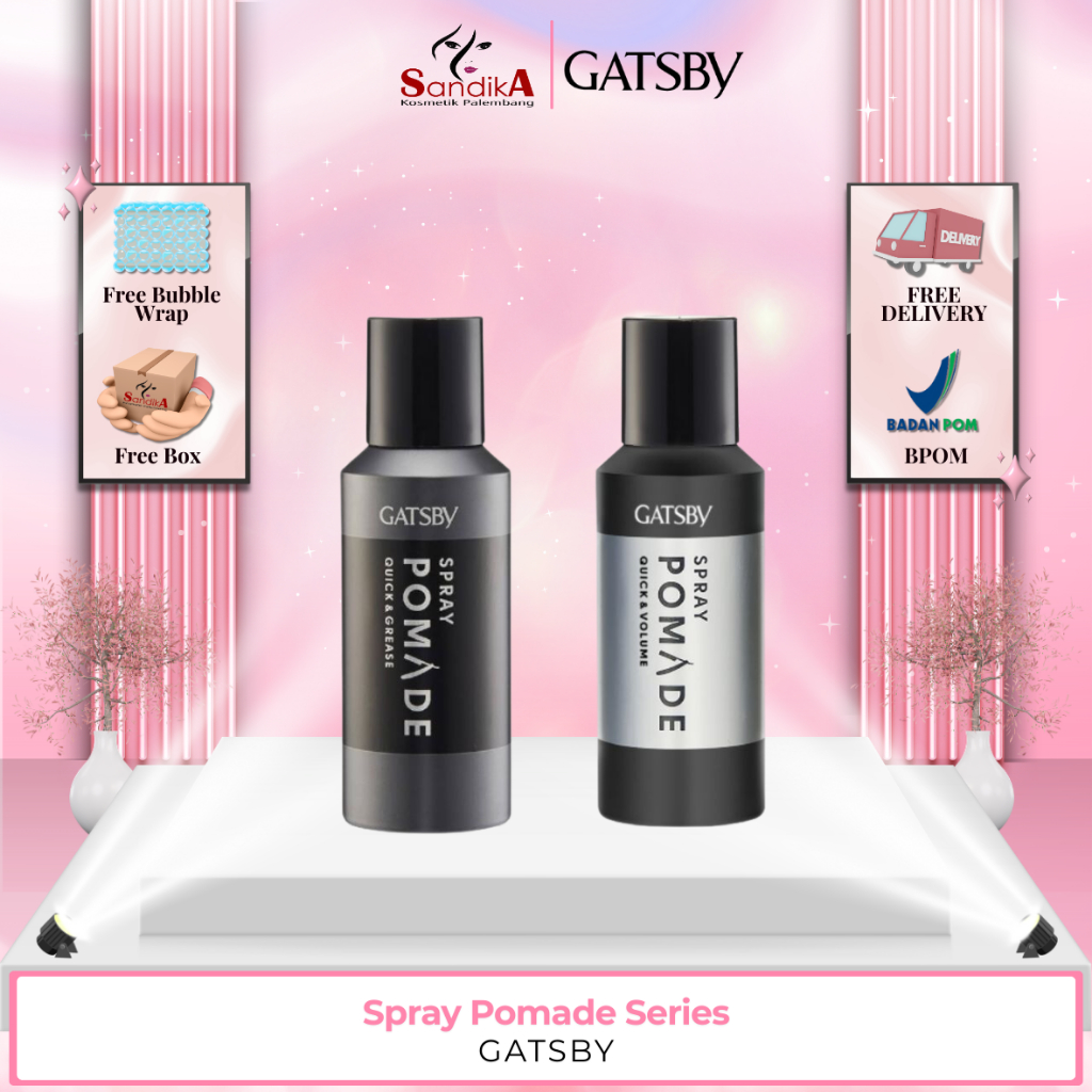 Jual Gatsby Spray Pomade 150ml Quick & Grease | Quick & Volume | Shopee Indonesia