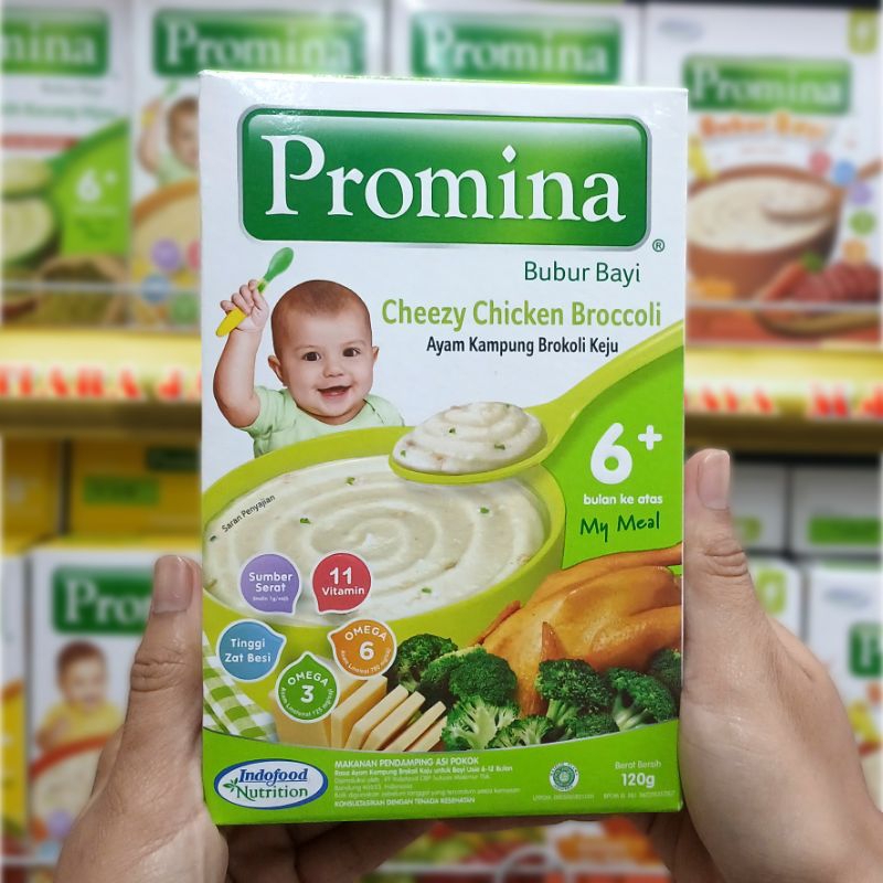 Jual PROMINA Bubur Bayi Rasa Ayam Kampung Brokoli Keju 120g | Shopee ...