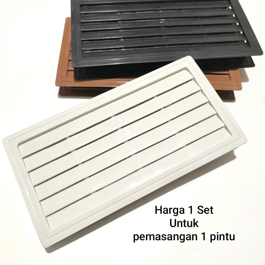 Jual Jalusi pintu PVC Lubang angin pintu 18.5 x 35.7 kisi kisi angin ...