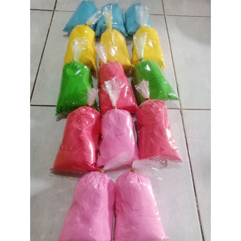 Jual MIX PAKET 4 WARNA COLOR RUN HOLI POWDER @250 GRAM | Shopee Indonesia