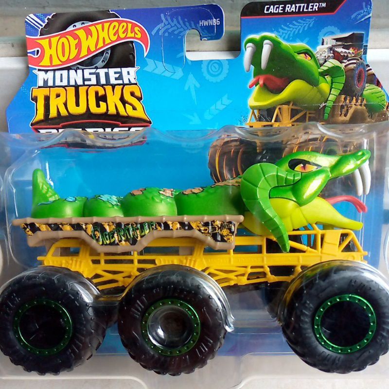 Jual Hot Wheels Monster Trucks Big Rigs Cage Rattler | Shopee Indonesia