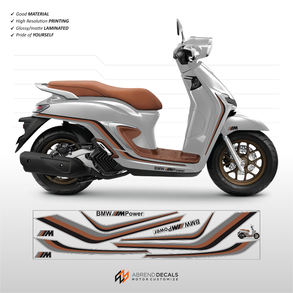 Jual STRIPING HONDA STYLO SIMPEL MINIMALIS BMW / STIKER MOTOR HONDA ...
