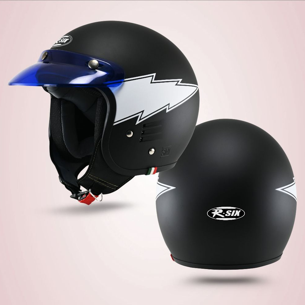 Jual Helm Bogo Retro Rsix Guardia Laxus Terbaru Keren Cewek Cowok SNI ...