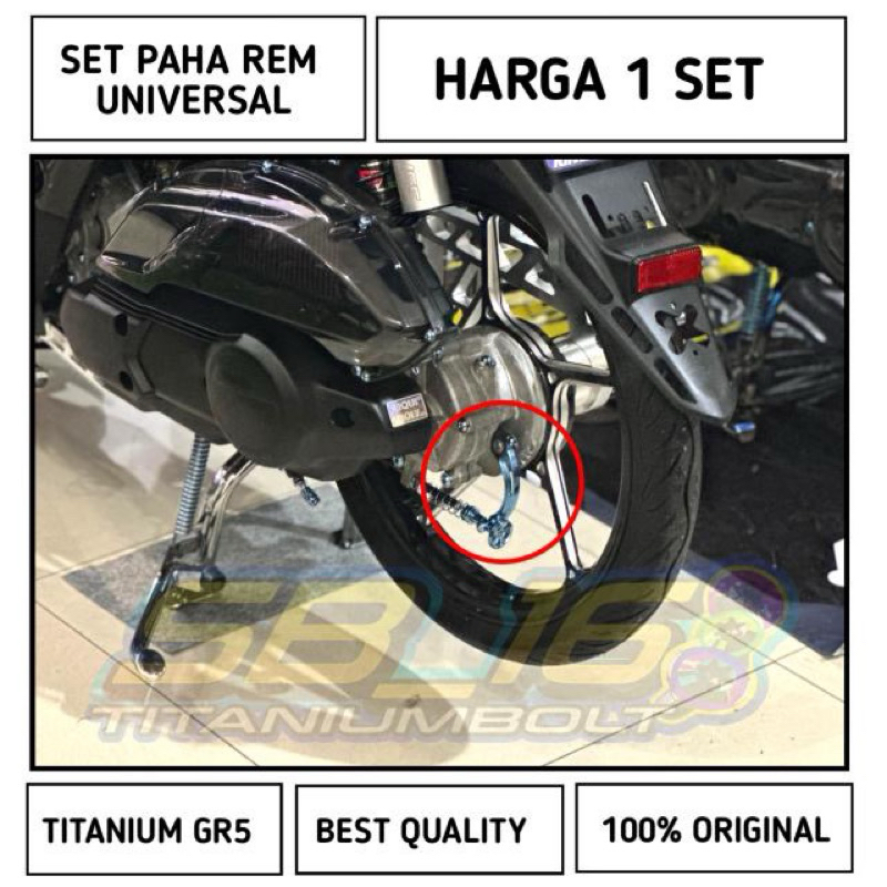 Jual PAKET PAHA REM TITANIUM GR5 | Shopee Indonesia
