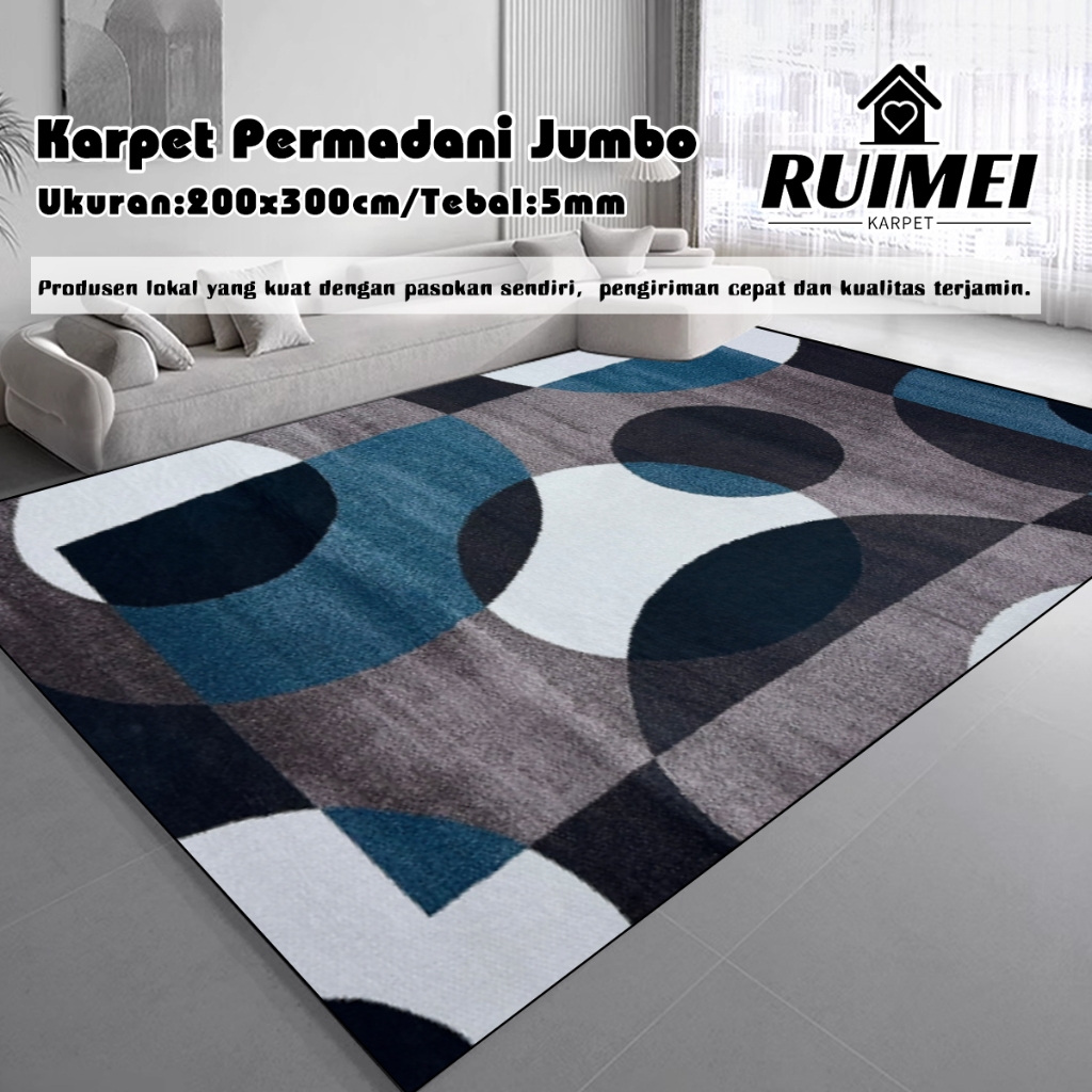 Jual RUIMEI Karpet Permadani Ruang Tamu/ Ruang Keluarga Uk 200x300cm ...