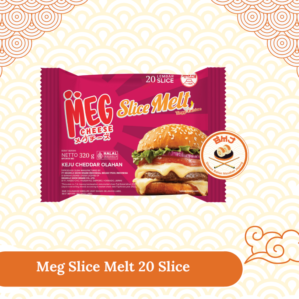 Jual MEG Cheddar Slice Melt 20 slices | Shopee Indonesia