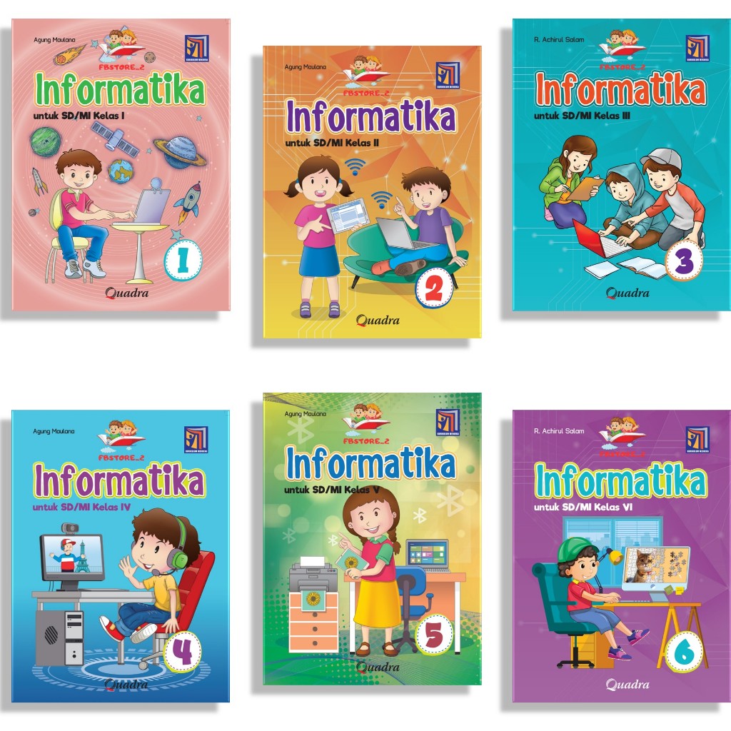 Jual [Penerbit Quadra] Informatika kelas 1, 2, 3, 4, 5, 6 kurikulum ...