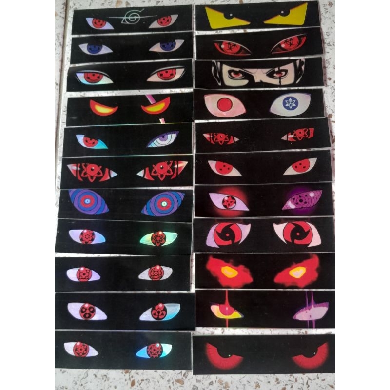 Jual STIKER MATA SHARINGAN NARUTO 20 PCS | Shopee Indonesia