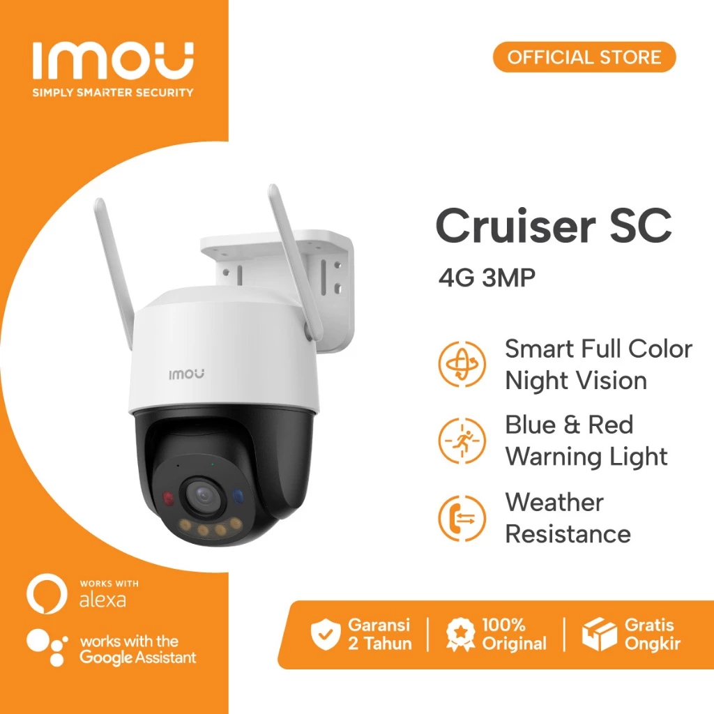 Jual IMOU Cruiser 4G / SC 4G Connection Smart IP Camera CCTV Wi-Fi ...