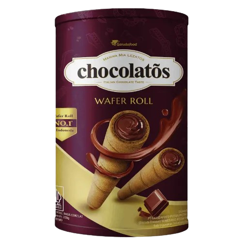 Jual CHOCOLATOS Wafer Roll Kemasan Tins 310 gr | Shopee Indonesia