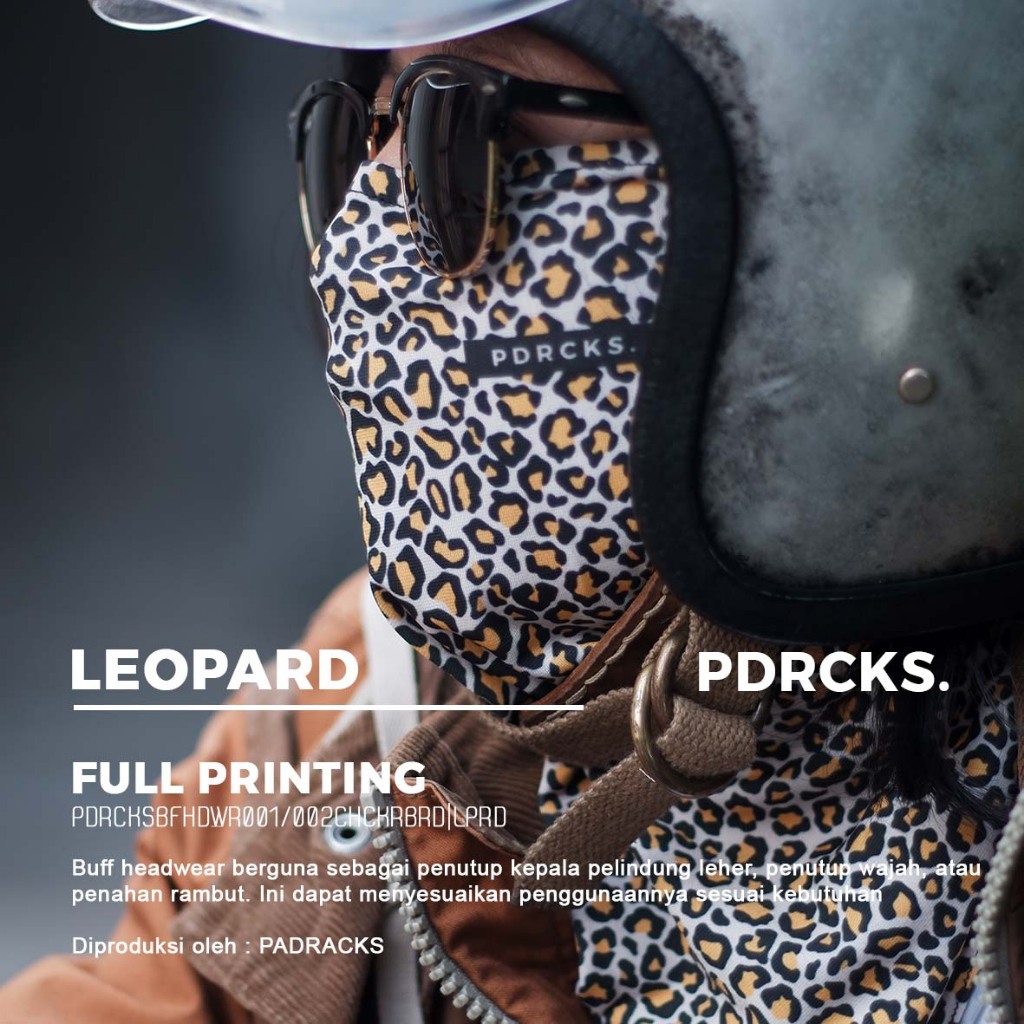 Jual PDRCKS Buff Headwear | LEOPARD | Full Printing masker | Shopee ...