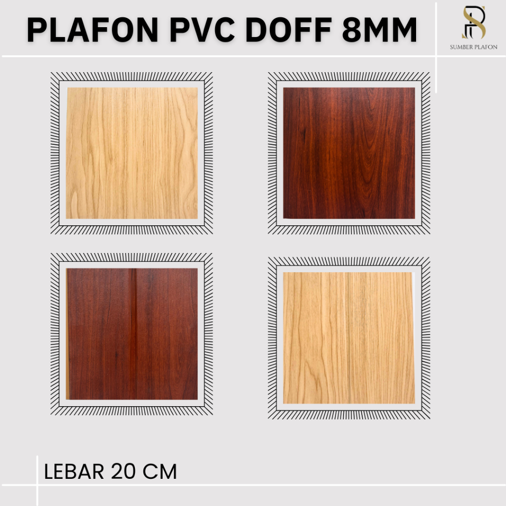 Jual plafon pvc 8mm laminated / plafon pvc doff 8 mm / plafon pvc ...