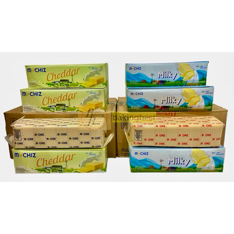 Jual MYCHIZ Keju Blok 2 kg Cheddar dan Milky Halal BPOM RI . COD Keju ...