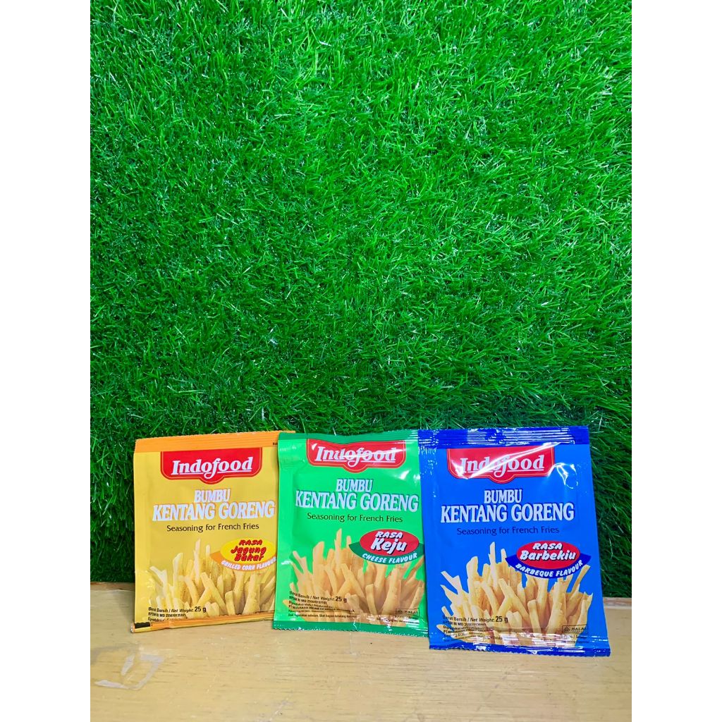 Jual Indofood Bumbu Kentang Goreng Rasa Jagung Bakar/Keju/Barbeque 25gr ...