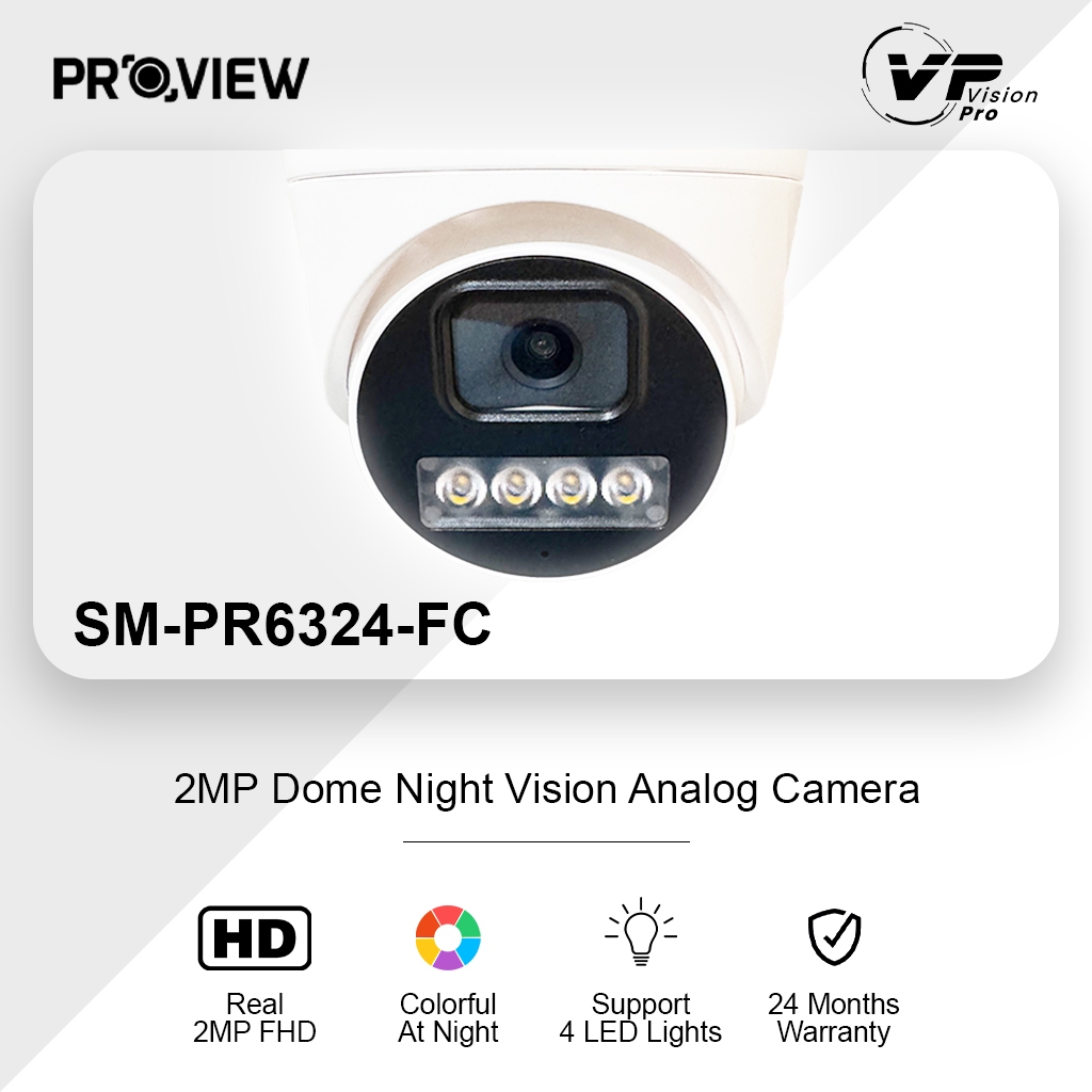 Jual PROVIEW Analog Indoor Camera 2MP 1080p Gambar HD IP66 Night Vision ...