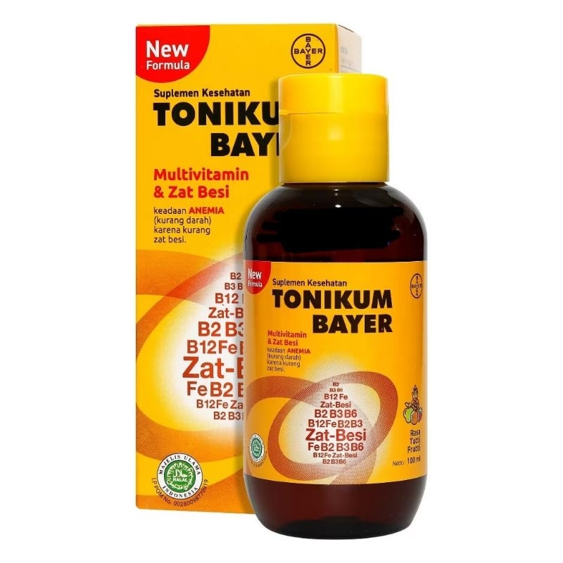 Jual Tonikum Bayer Multivitamin & Zat Besi Penambah Darah Mengatasi ...