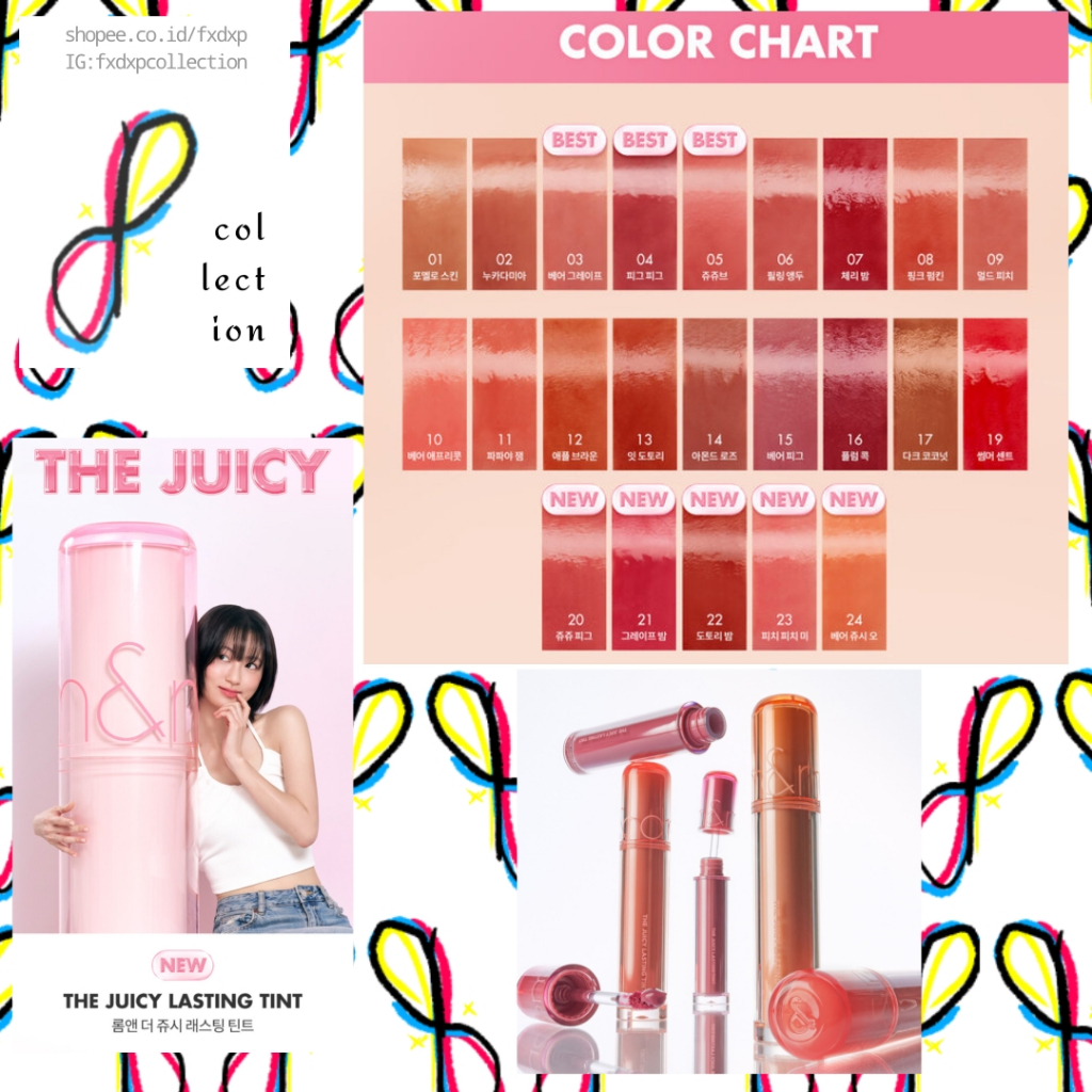 Jual Romand NEW The Juicy Lasting Tint 3.5g ( 23 Color ) | Shopee Indonesia