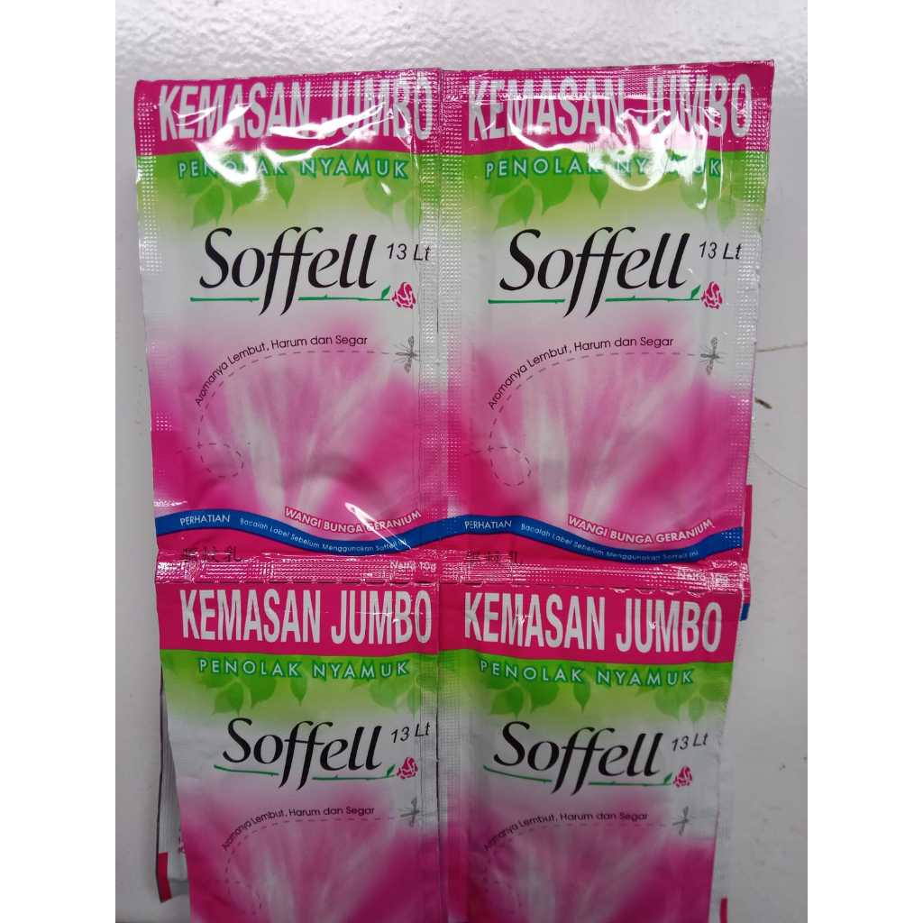 Jual soffell lotion anti nyamuk kemasan jumbo 12 sachet | Shopee Indonesia