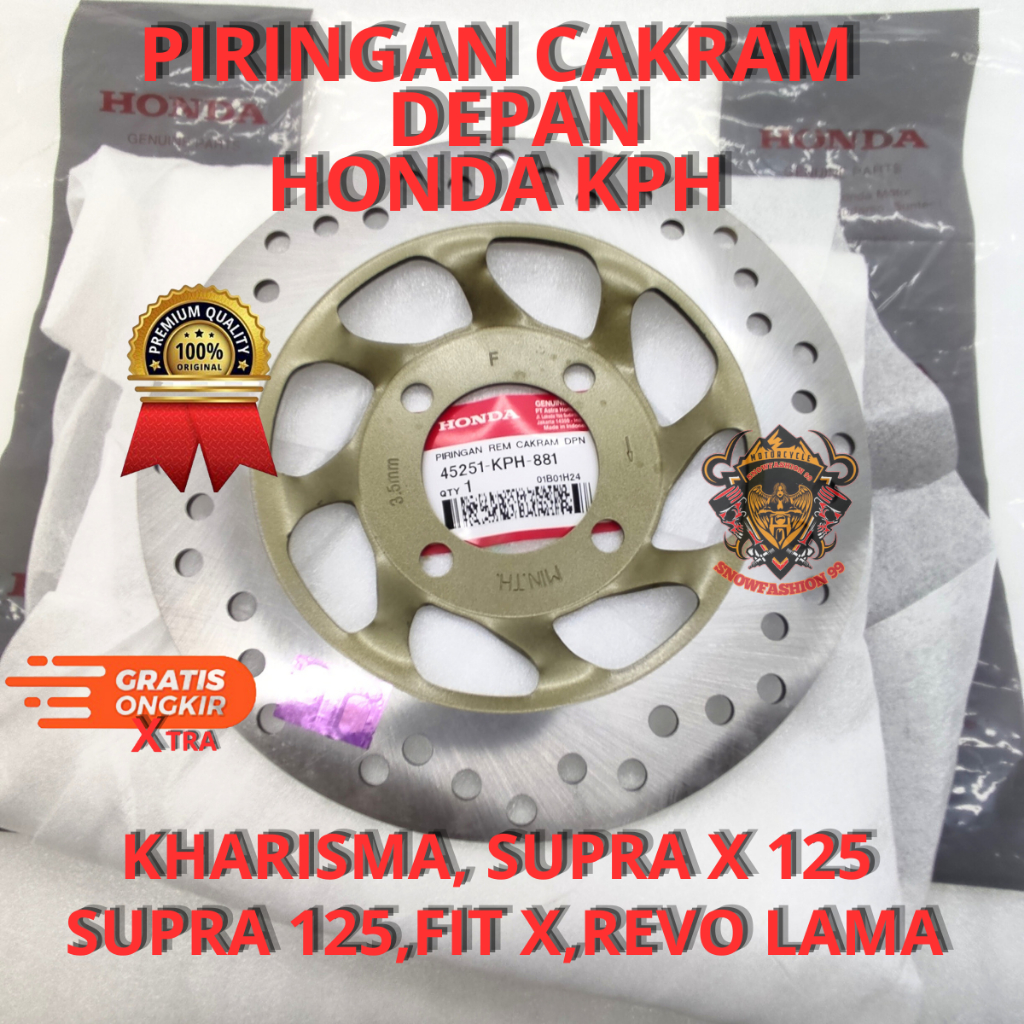 Jual PIRINGAN CAKRAM DEPAN SUPRA X 125 KPH PIRINGAN CAKRAM SUPRA X 125 ...