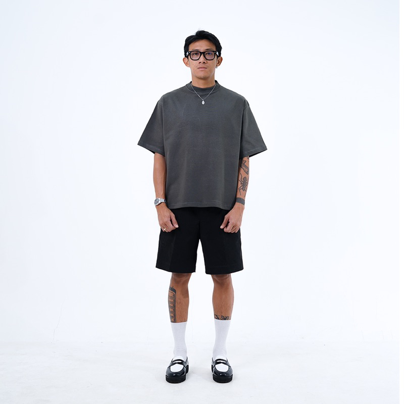 Jual All Around Faded Oversize Cropped Tshirt Corral 235GSM | Shopee ...