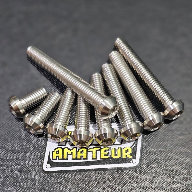 Jual Baut L M8/ baut 12 bintang baut L stainless bintang baut bubut model titanium baut L ...