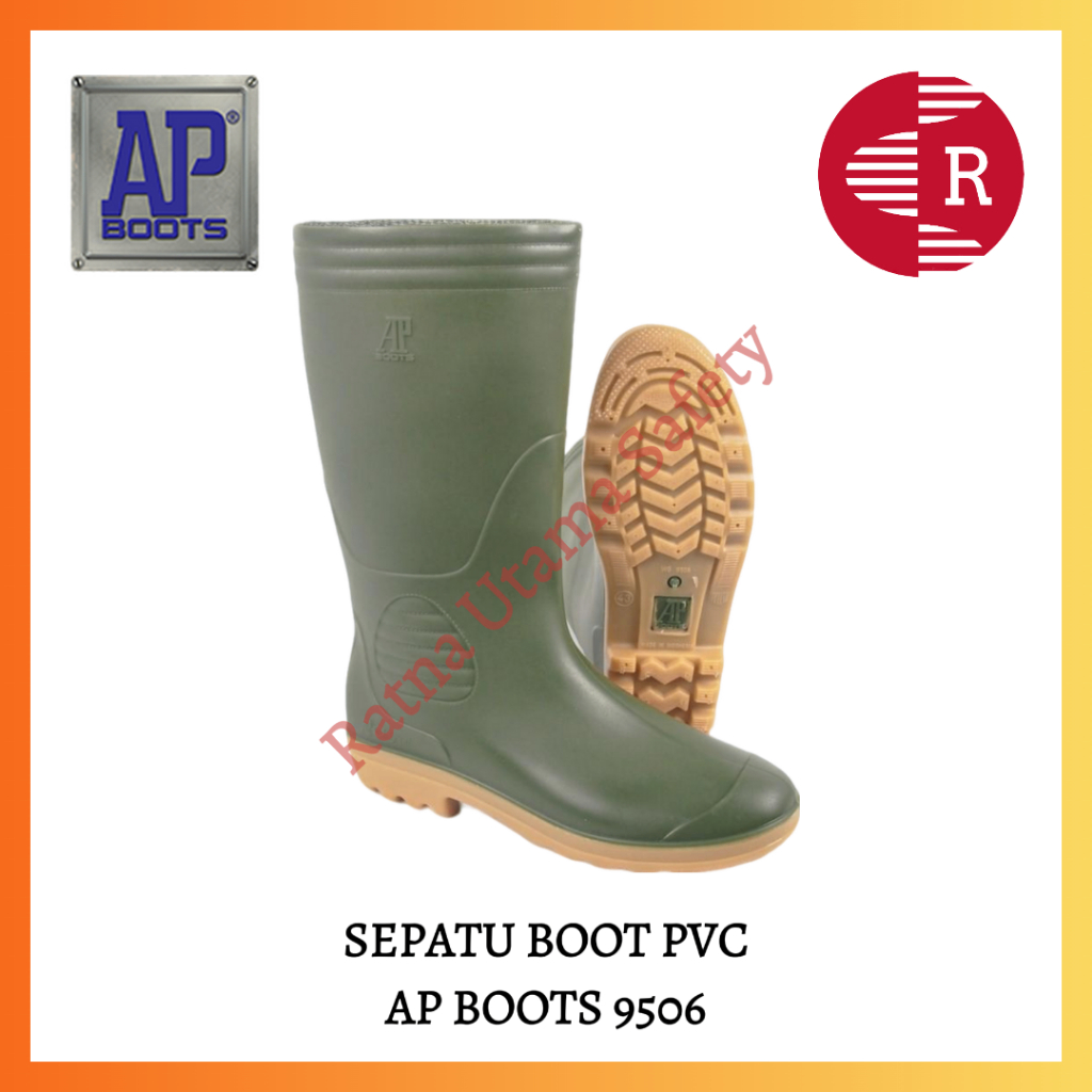 Jual Sepatu Boot PVC AP Boots 9506 | Shopee Indonesia