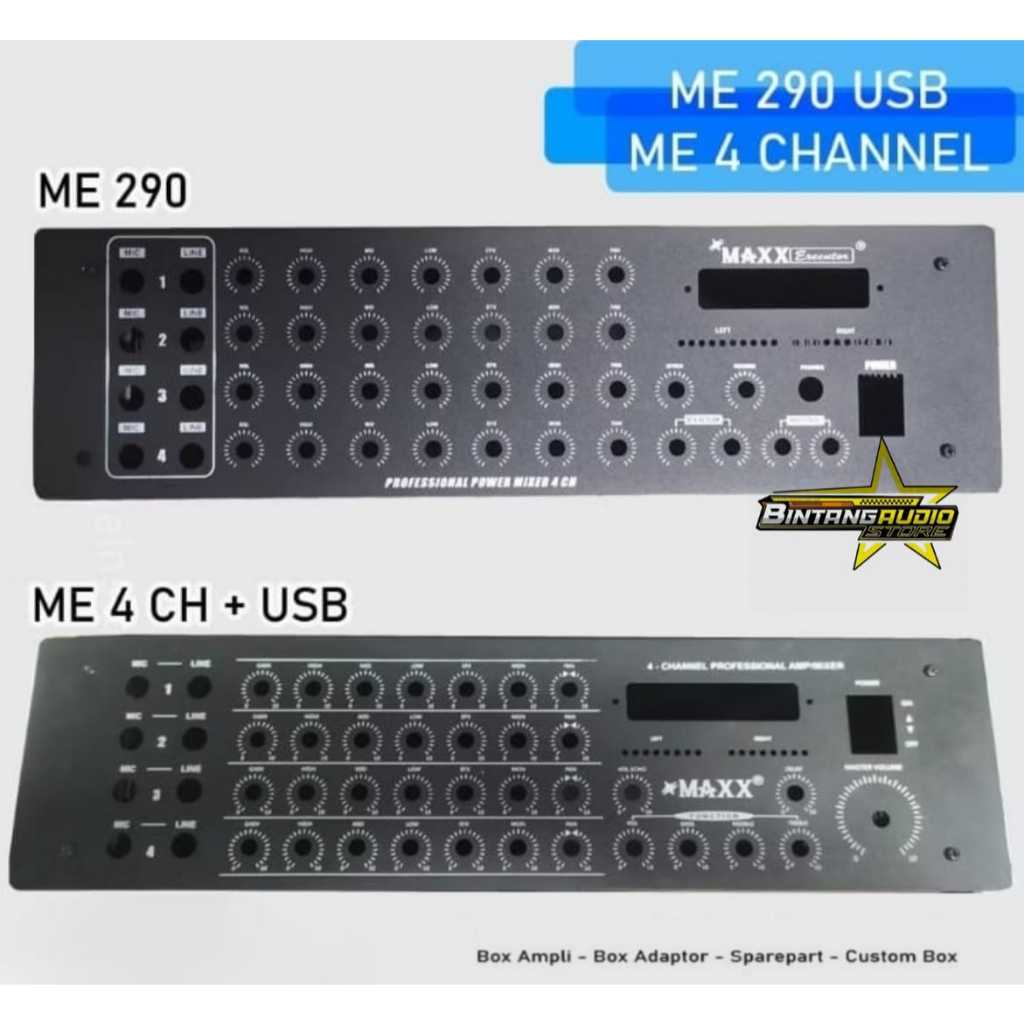 Jual Bok Power Amplifier + Mixer / Box Power Ampli + Mixer 4 Channel + USB Maxx ME 290 Plat ...