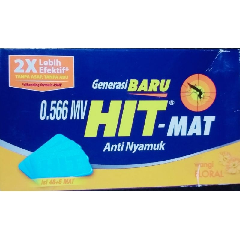 Jual Hit Mat Alat 0,566 MV Anti nyamuk Floral ( kemasan box ) | Shopee ...