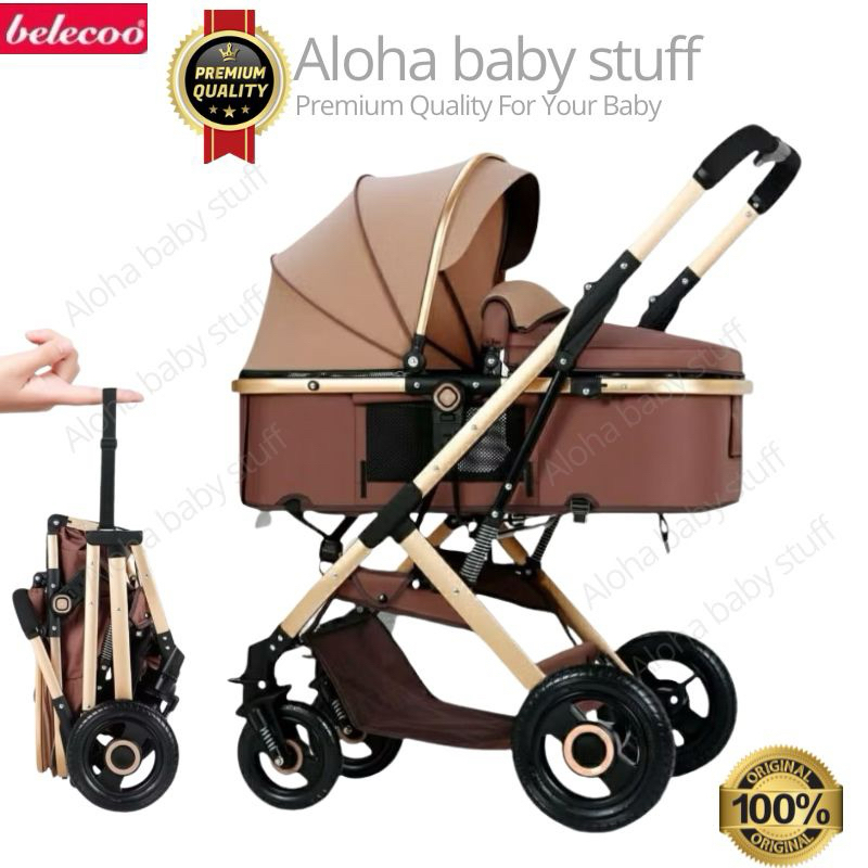 Jual Stroller Bayi Travelling Premium Kereta dorong anak Belecoo import ...