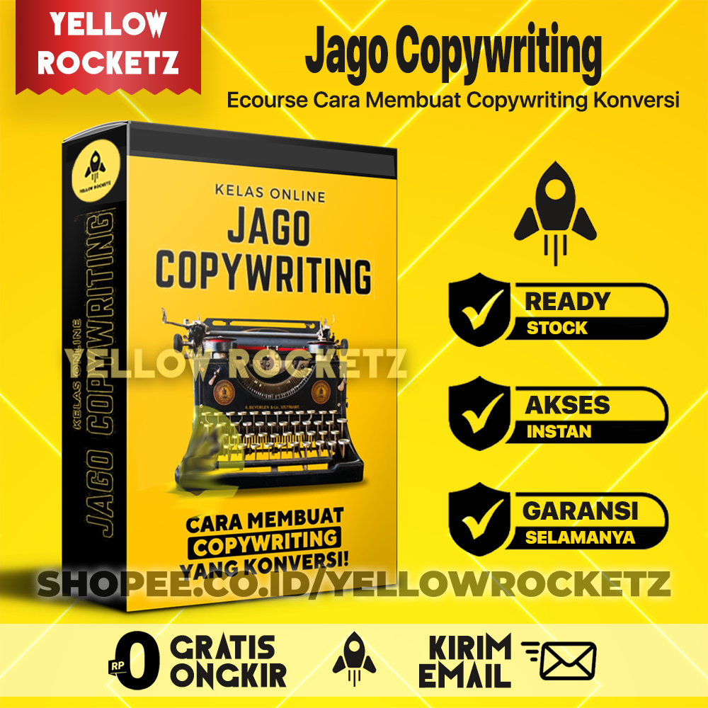 Jual JAGO COPYWRITING - Ecourse Mahir Copywriting Jago Membuat Tulisan yang Konversif - Materi ...