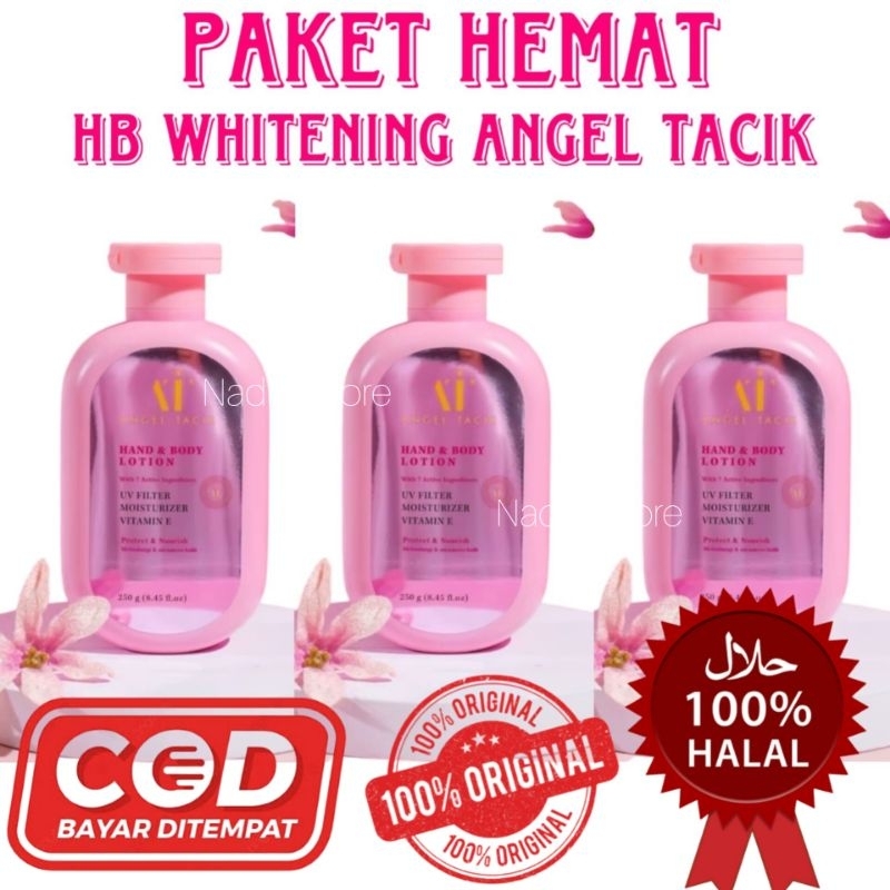 Jual KEMASAN BARU HB LOTION HANBODY ANGEL TACIK HEMAT 3 PCS | Shopee ...