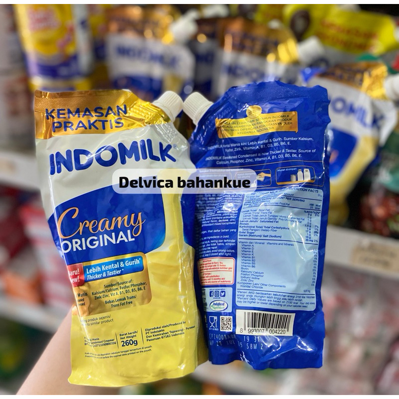 Jual INDOMILK POUCH 260gr / SKM 260gr / SUSU KENTAL MANIS POUCH ...