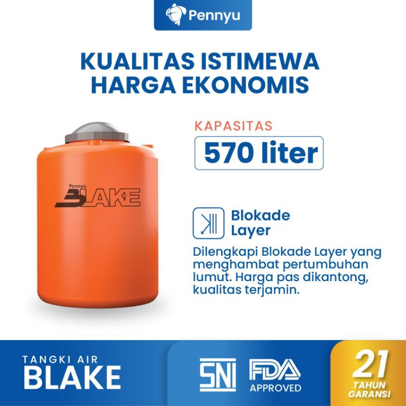 Jual Tandon Toren Pennyu Blake Kapasitas 570 Liter | Shopee Indonesia