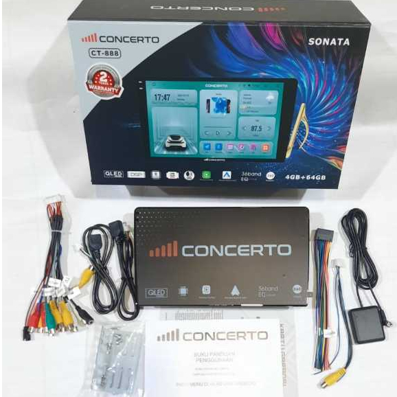 Jual Head Unit Android 9 Inch CONCERTO CT-888 SONATA Ram 4gb Rom 64gb ...