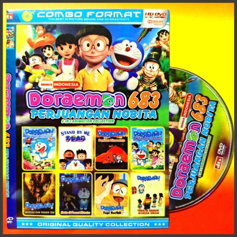 Jual Kaset Film Kartun Anak Koleksi Doraemon Vol.683 Edisi Perjuangan Nobita isi 8 Judul ...