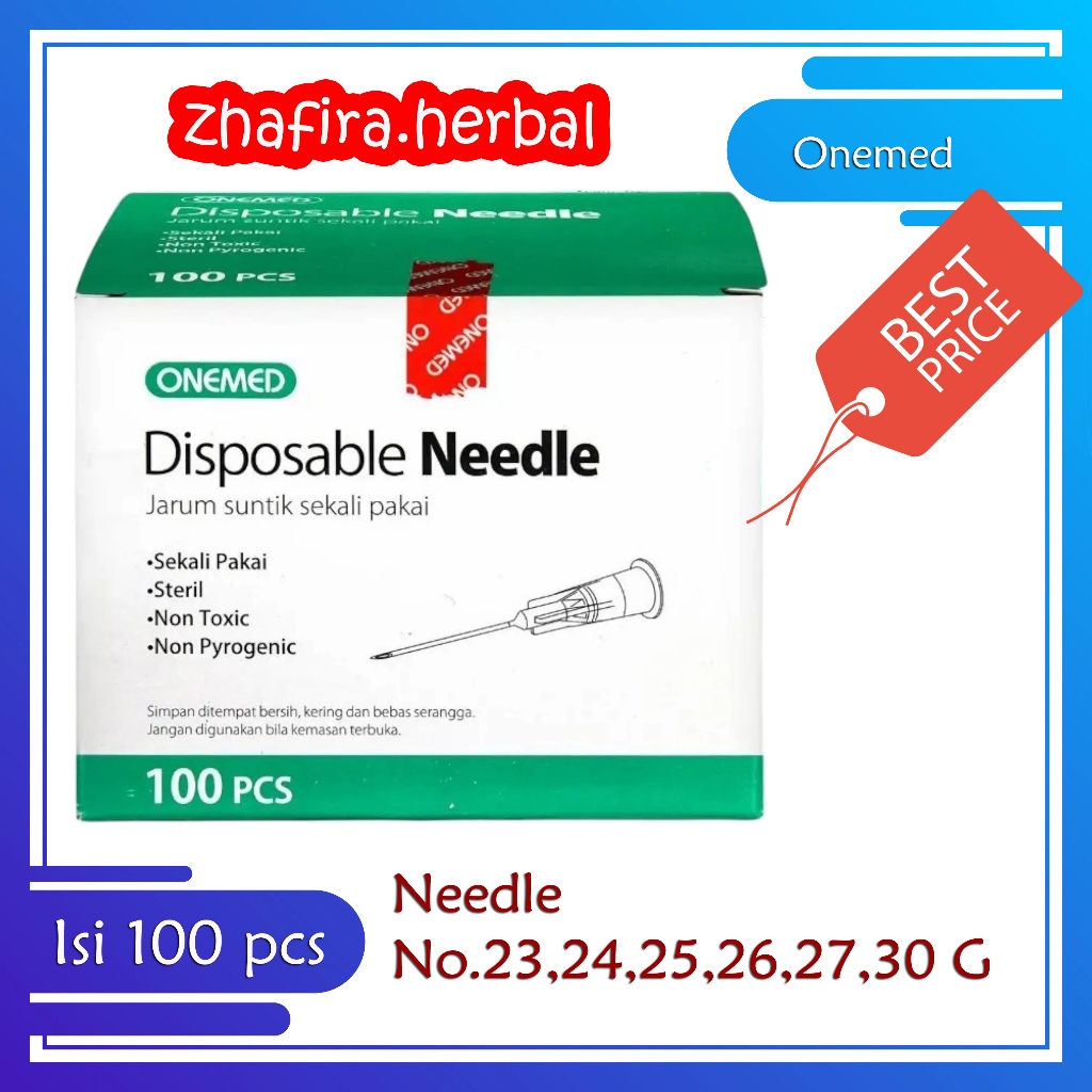 Jual Needle ONEMED No.18,23,24,25,26,27,30 G | Shopee Indonesia
