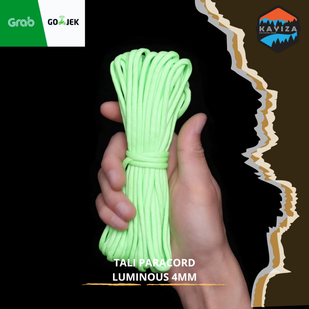Jual [COD]Tali paracord camping adventure luminous nightglow 7 core 4mm ...
