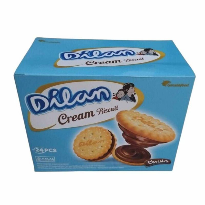 Jual Dilan Cream Biscuit Chocolate 18 g x 24 pcs | Shopee Indonesia