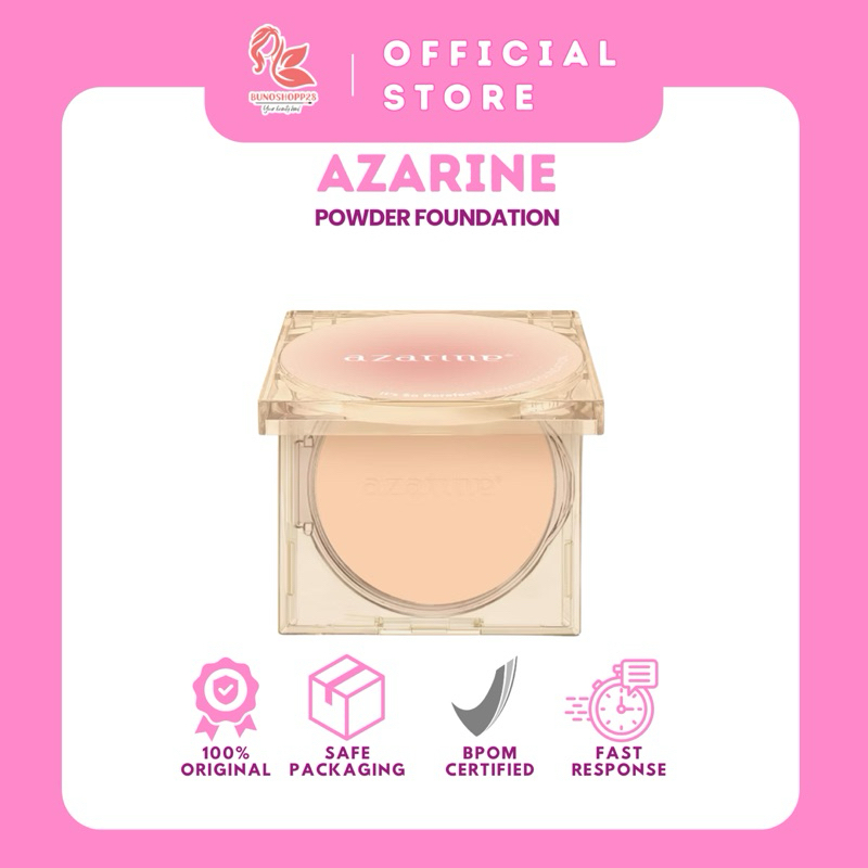 Jual ️Bunoshopp28 ️ AZARINE Powder Foundation 8g | Shopee Indonesia